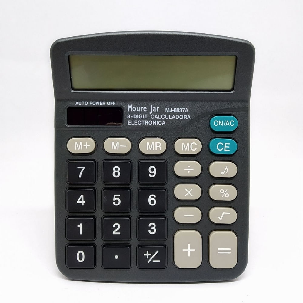 Calculadora eletrônica MJ-8837A 12x15cm Michael Judi - braswu