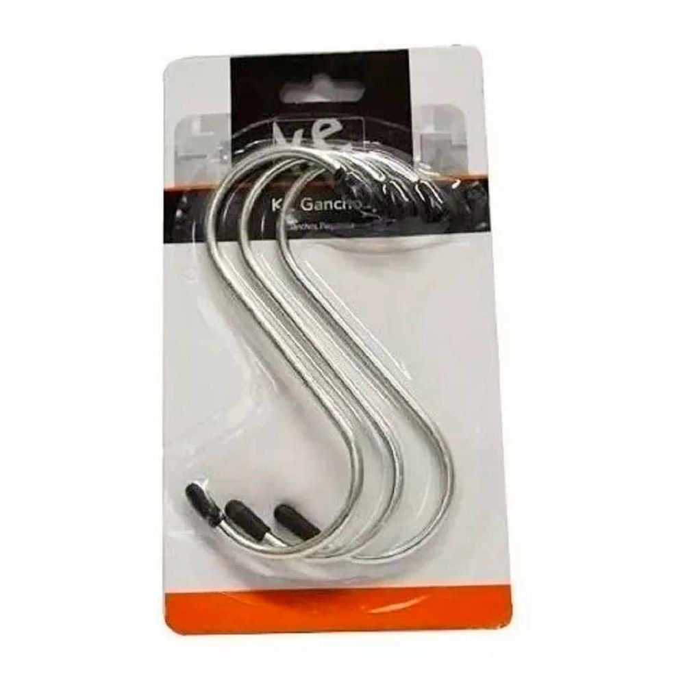 Kit de Ganchos inox 3 peças Ke Home - braswu