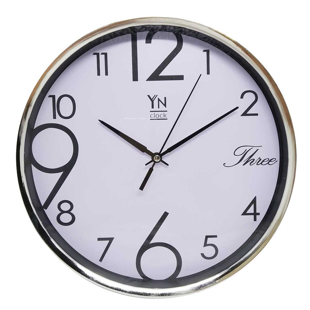 Relógio Redondo de Parede 25cm em Plástico Imporiente - braswu