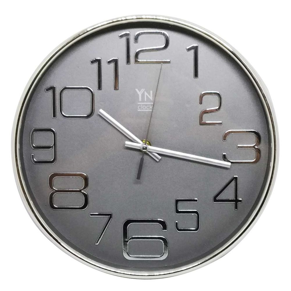 Relógio Redondo de Parede 27cm em Plástico Imporiente - braswu