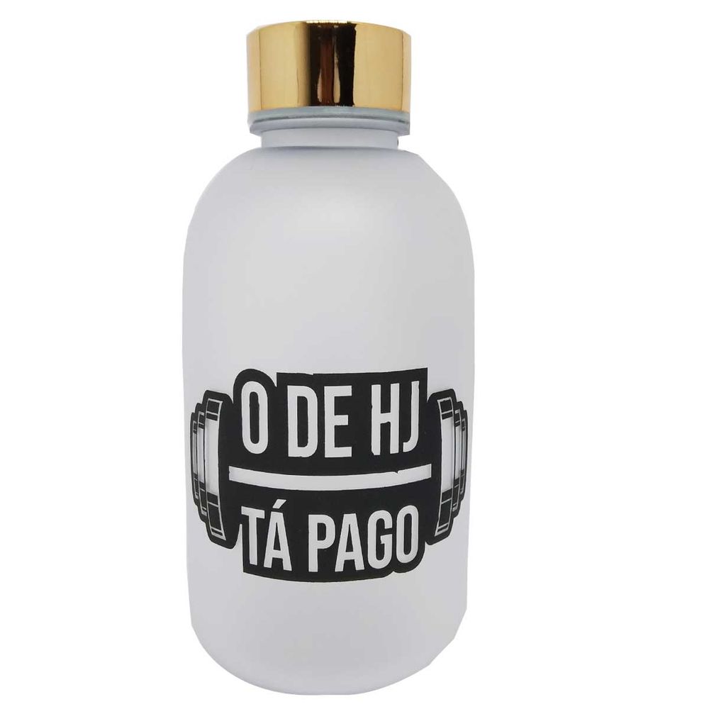 Garrafa 600ml Frases/Cores Sortidas em Plástico Onyx Trade - braswu