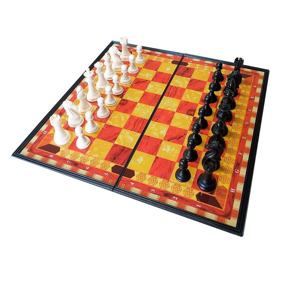 Jogo de Xadrez Magnético 25cm em Plástico Imporiente - braswu
